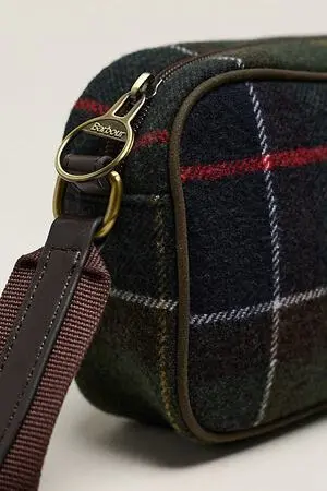 Barbour Cont Tartan Mi Crossbody Bag - Green Pattern