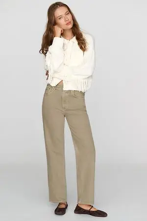Citizens Of Humanity Palma High Rise Straight Jeans - Camel
