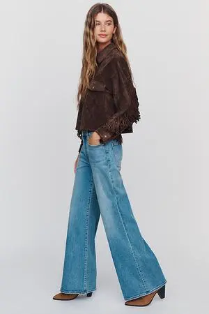 Good American High Rise Wide Leg Palazzo Jeans