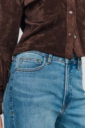Good American High Rise Wide Leg Palazzo Jeans