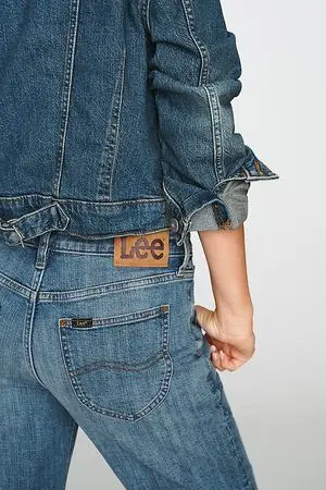 LEEM Bow Mid-rise Flare Jeans