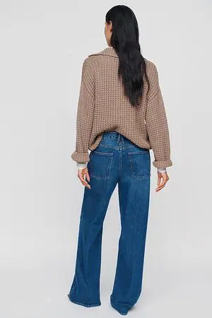 Good American Vtage Low-rise Wide-leg Jeans