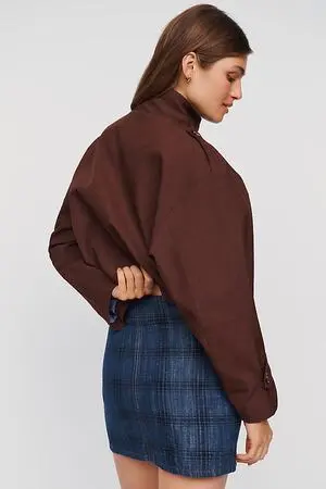 THE TINY BIG SISTER Len Cotton Denim Mi Skirt