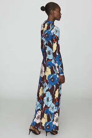 DE LORETA Mandy 100% Cotton Knit Maxi Dress