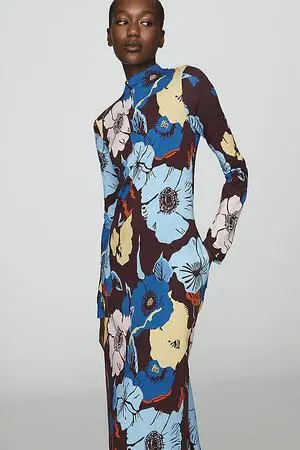 DE LORETA Mandy 100% Cotton Knit Maxi Dress
