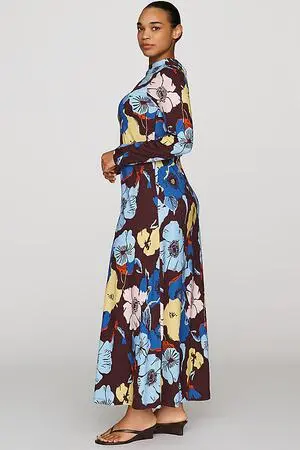 DE LORETA Mandy 100% Cotton Knit Maxi Dress