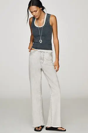 PILCRO Saphhi Low Rise Straight Leg Jeans