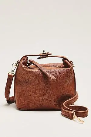 Anthropologie Boxy Crossbody Bag - Chocolate