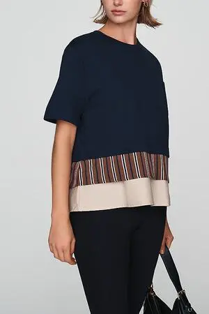 Maeve Mixed-media Swg Top