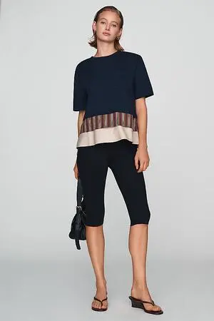Maeve Mixed-media Swg Top