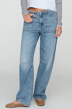 LE JEAN Utility Mid-rise Barrel Jeans - Remember Me