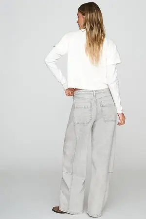 PILCRO Heritage Curve High Rise Barrel Leg Jeans