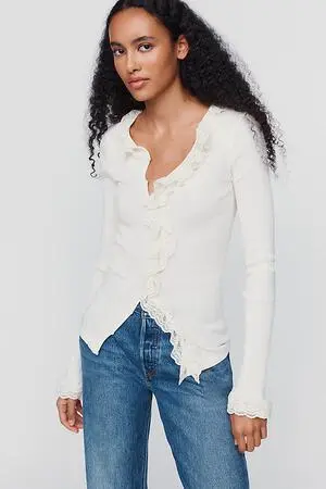 OPÉRASPORT Cecilia 100% Cotton Cardigan Top