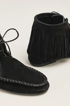 Anthropologie Frged Moccas Boots - Black