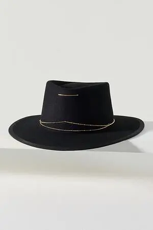 VAN PALMA Anna 100% Wool Rancher - Black