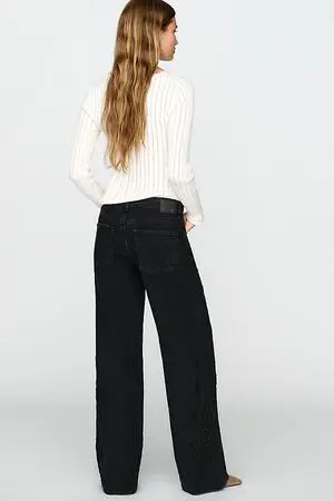 Ag Saige Mid-rise Wide-leg Jeans