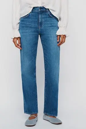 Ag Brley Mid-rise Straight-leg Jeans