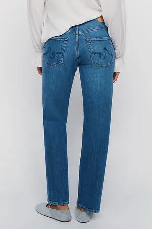 Ag Brley Mid-rise Straight-leg Jeans