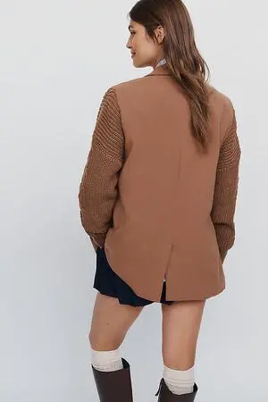Anthropologie Twofer Sweater Blazer Jacket