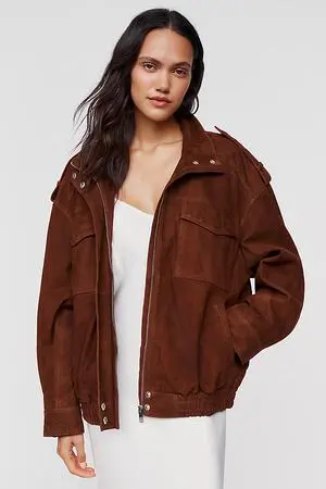 Walter Baker Astrid Suede Jacket - Brown