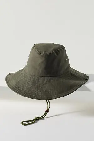 WYETH Breeze 100% Cotton Bucket Hat - Olive