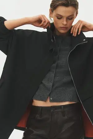 Anthropologie Bubble Anorak Jacket - Black