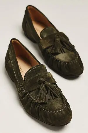 Maeve Tassel Suede Loafers