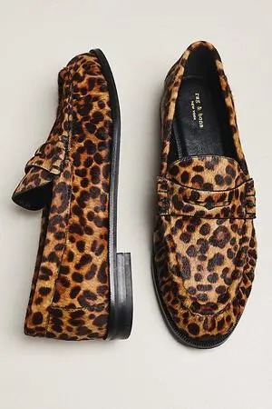Rag & Bone Lexi Leather Loafers - Leopard