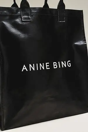 ANINE BING Leonie Coated Canvas Tote Bag