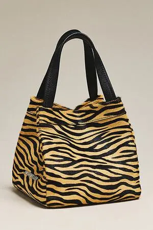Anthropologie Simonmiller Leather Quad Bag - Zebra