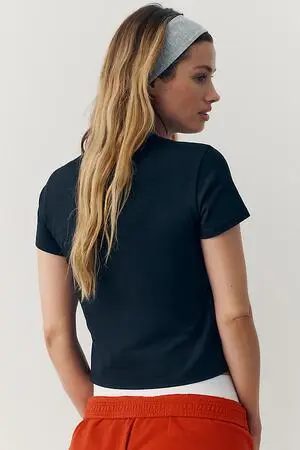 L*Space Delilah Short-sleeve Cardigan Sweater - Black