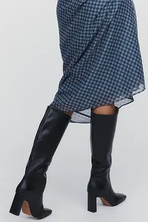 SILENT D Wnie Tall Leather Boots