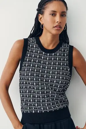 Varley Safia 100% Cotton Knit Tank Top - Black