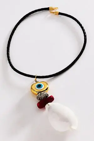 Timeless Pearly Corded Necklace - Multi