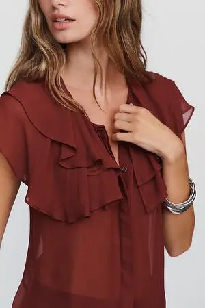 Paige Lucia Ruffled Blouse