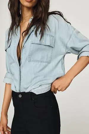Paige Anessa High Rise Straight Jeans