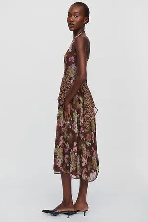 ELEVATOR DISCO Scarlet 100% Cotton Midi Dress