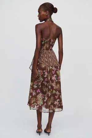ELEVATOR DISCO Scarlet 100% Cotton Midi Dress