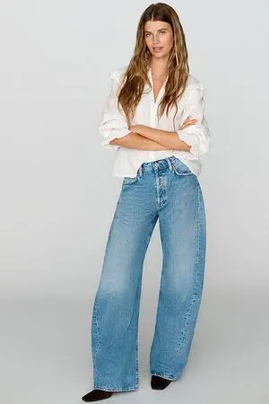 AGOLDE Spiral Mid-rise Barrel-leg Jeans Venture