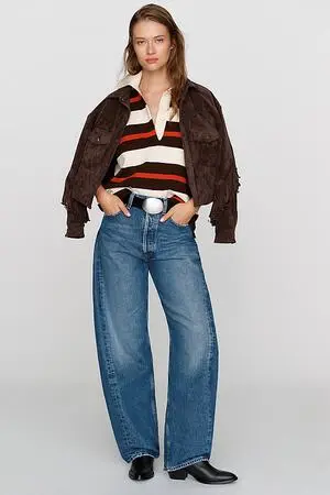 AGOLDE Luna Pieced High Rise Tapered Jeans - Logical
