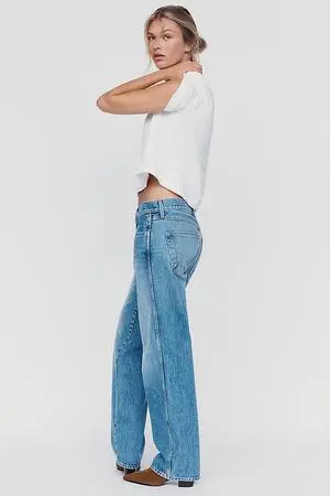 AMO Odette Mid-rise Wide-leg Jeans