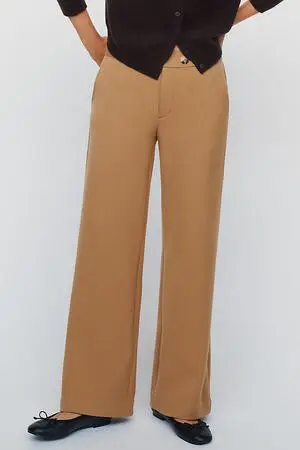 Anthropologie Mod Flared Trousers Pants - Camel