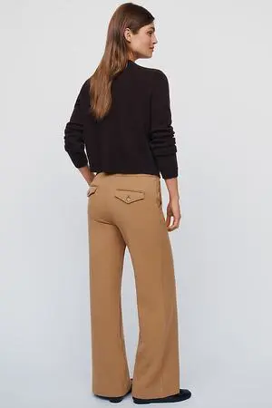 Anthropologie Mod Flared Trousers Pants - Camel
