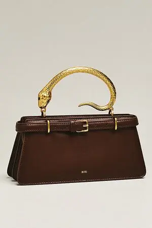 Jw Pei Elena Snake Top Handle Bag - Brown