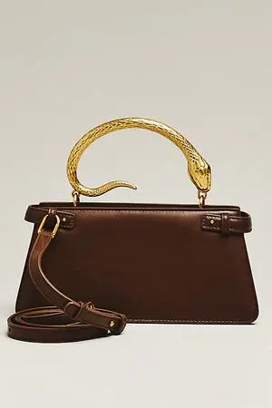 Jw Pei Elena Snake Top Handle Bag - Brown