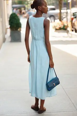 Anthropologie V-neck Midi Dress