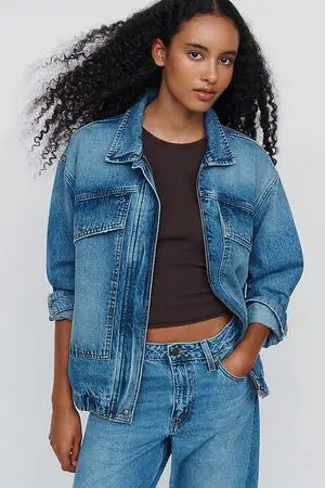 PILCRO Denim Zip-front Jacket