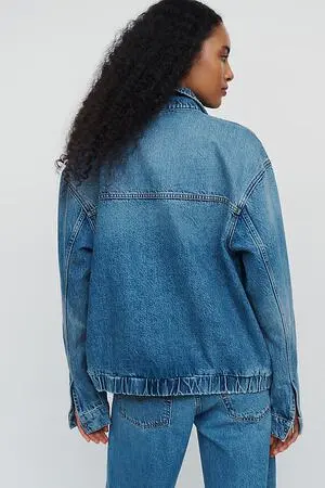 PILCRO Denim Zip-front Jacket