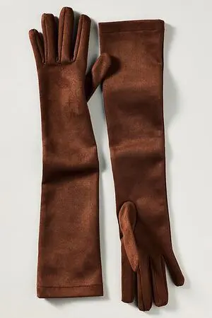 Anna Sui Longle Gloves - Mocha