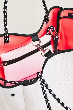 POP UPS BRAND Pop Of Color Everyday Tote - Black & White Pattern